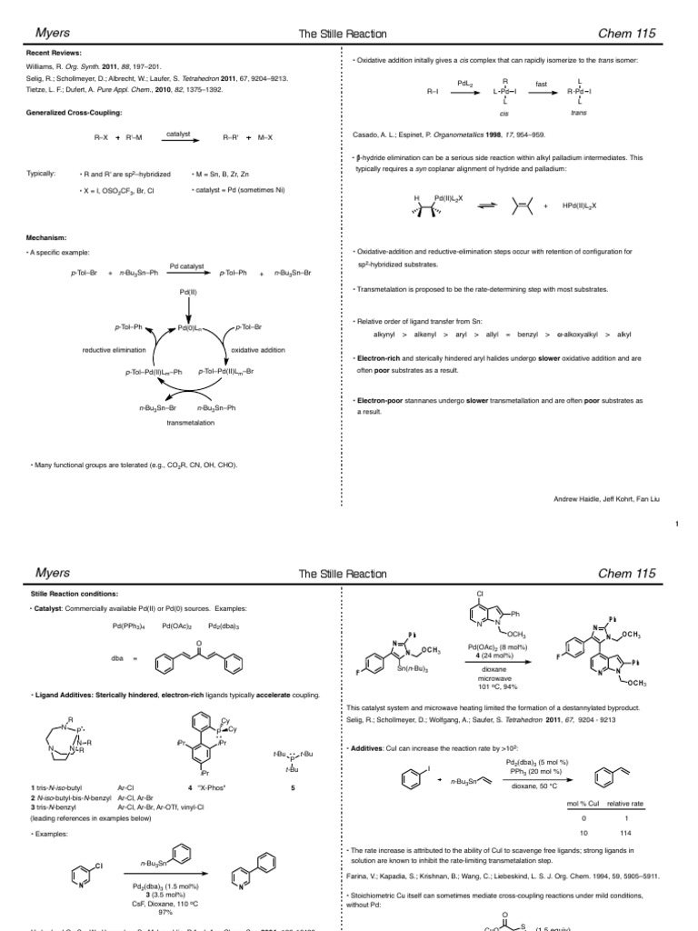 11-The Stille Reaction PDF | PDF
