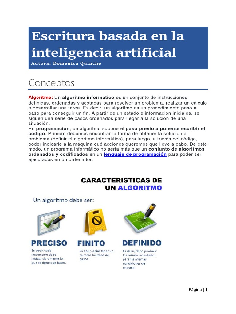 Escritura Basada en La Inteligencia Artificial | PDF