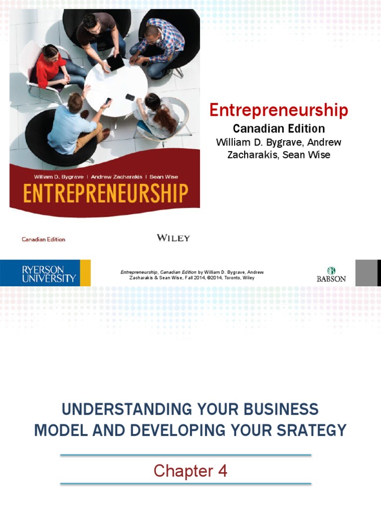 Lecture Entrepreneurship - Chapter 4 - William D. Bygrave, Andrew ...