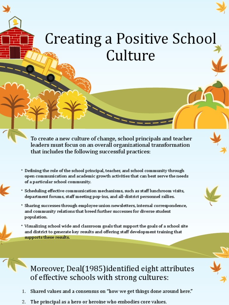 Building a Positive School Culture | PDF