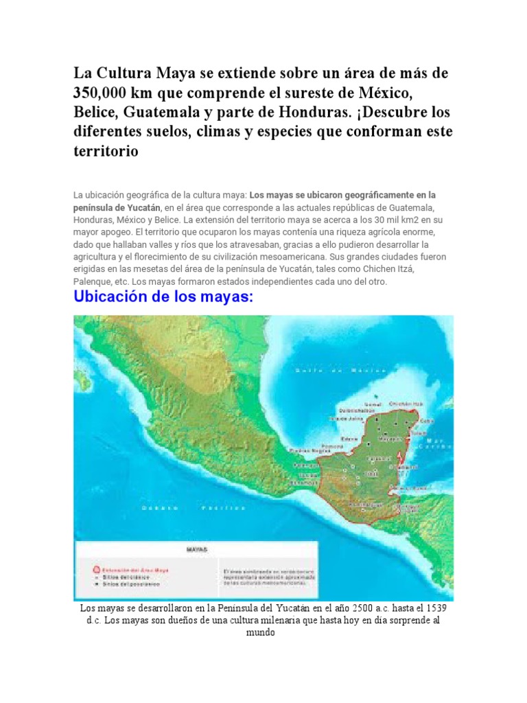 La Cultura Maya | PDF