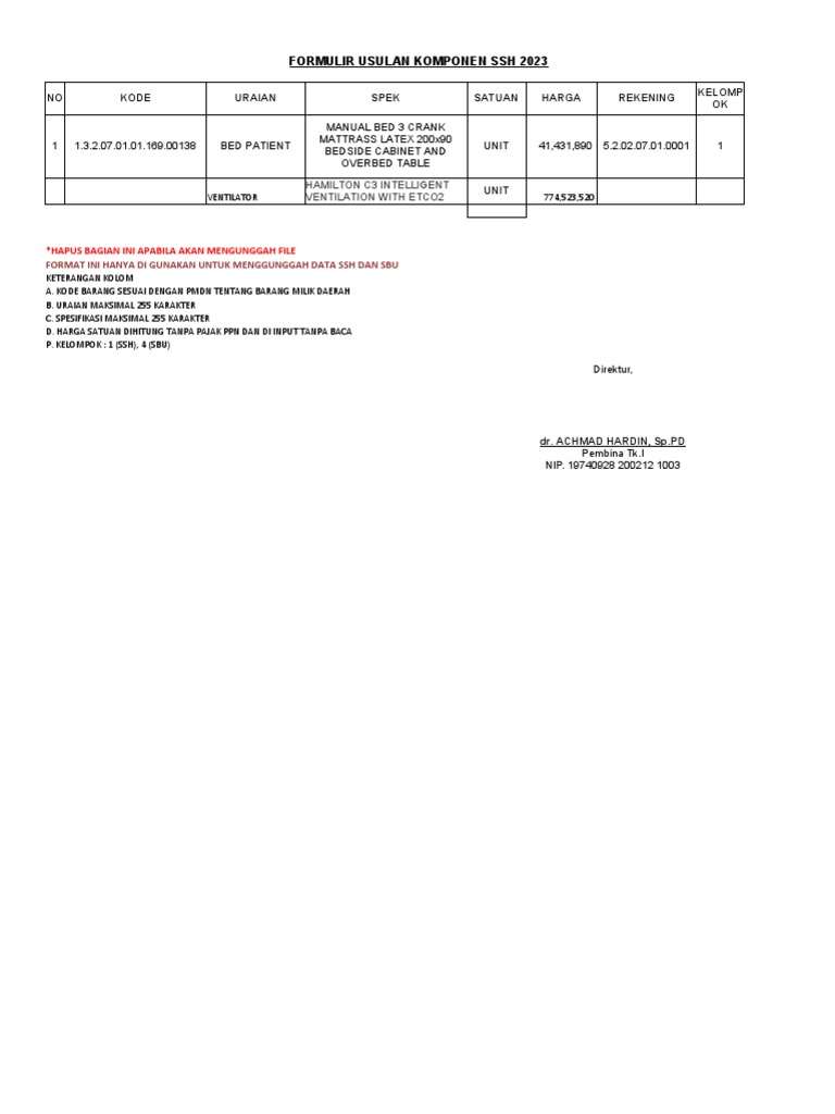 Usulan SSH Rsaa | PDF