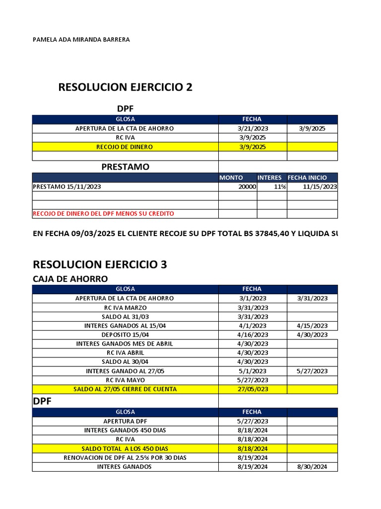 RESOLUCION PRACTICA 2 y 3 PAMELA MIRANDA | PDF