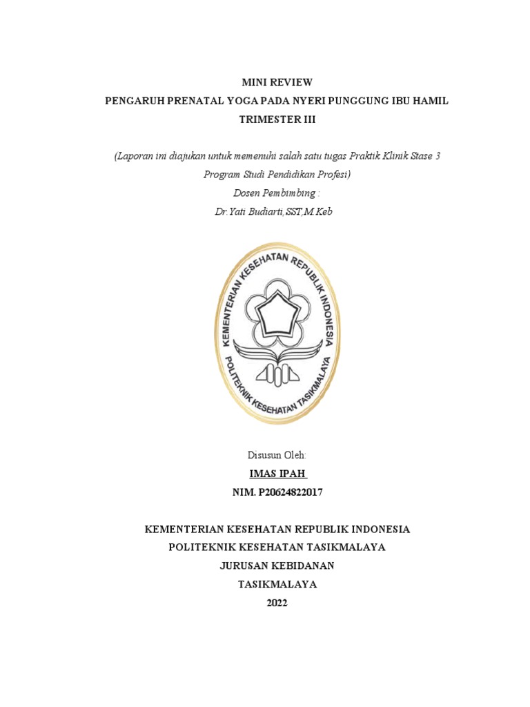 Mini Review Prenatal Yoga | PDF