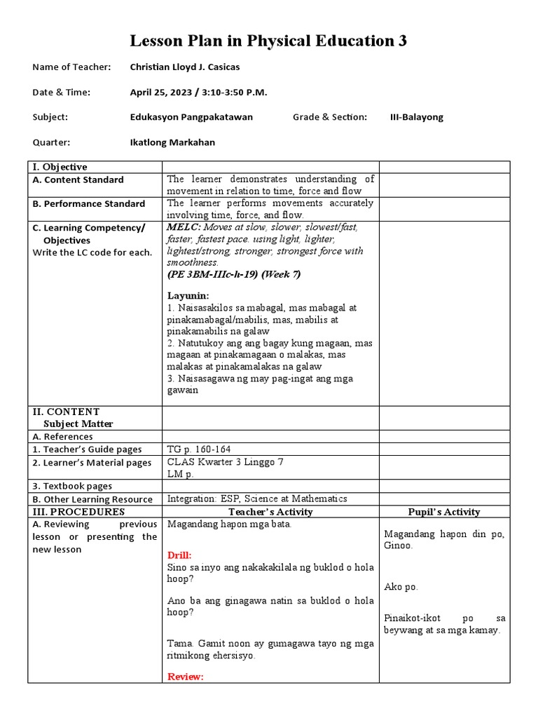 Lesson-Plan-in-Physical-Education-3 | PDF