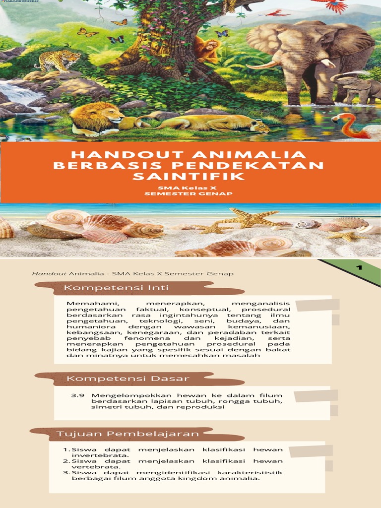 KLASIFIKASI ANIMALIA | PDF