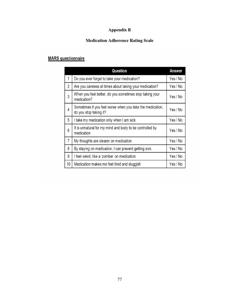 Medication Adherence Report Scale | PDF