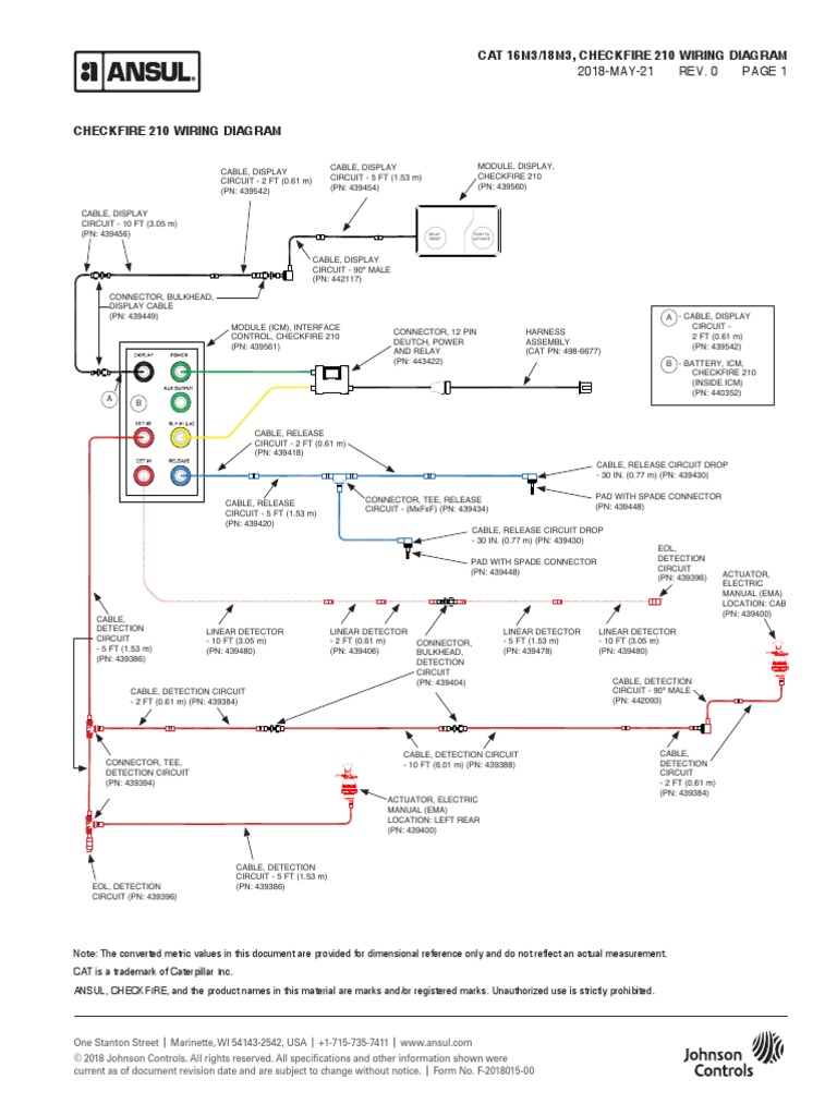 Wiring Diagram CAT 16 18 M3 Ansul PDF | PDF