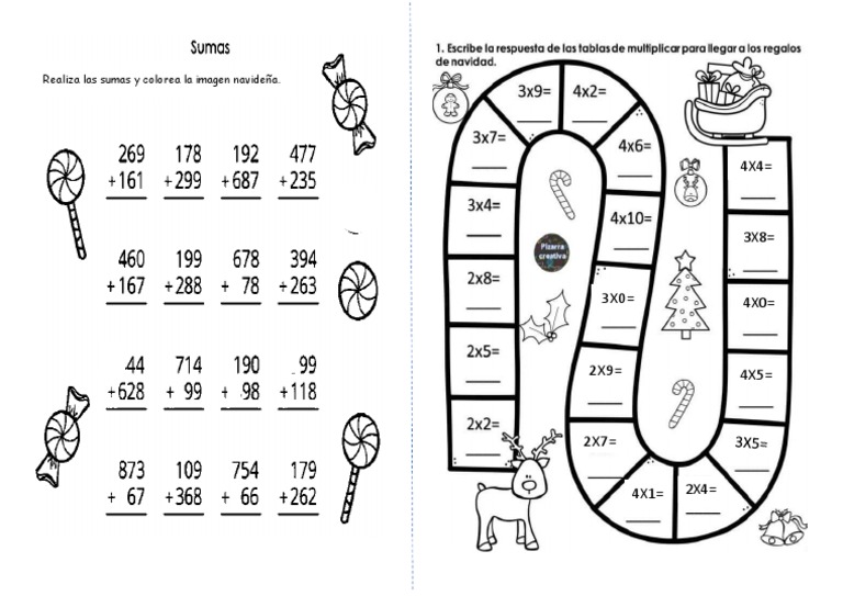 Multiplicación Navideña | PDF