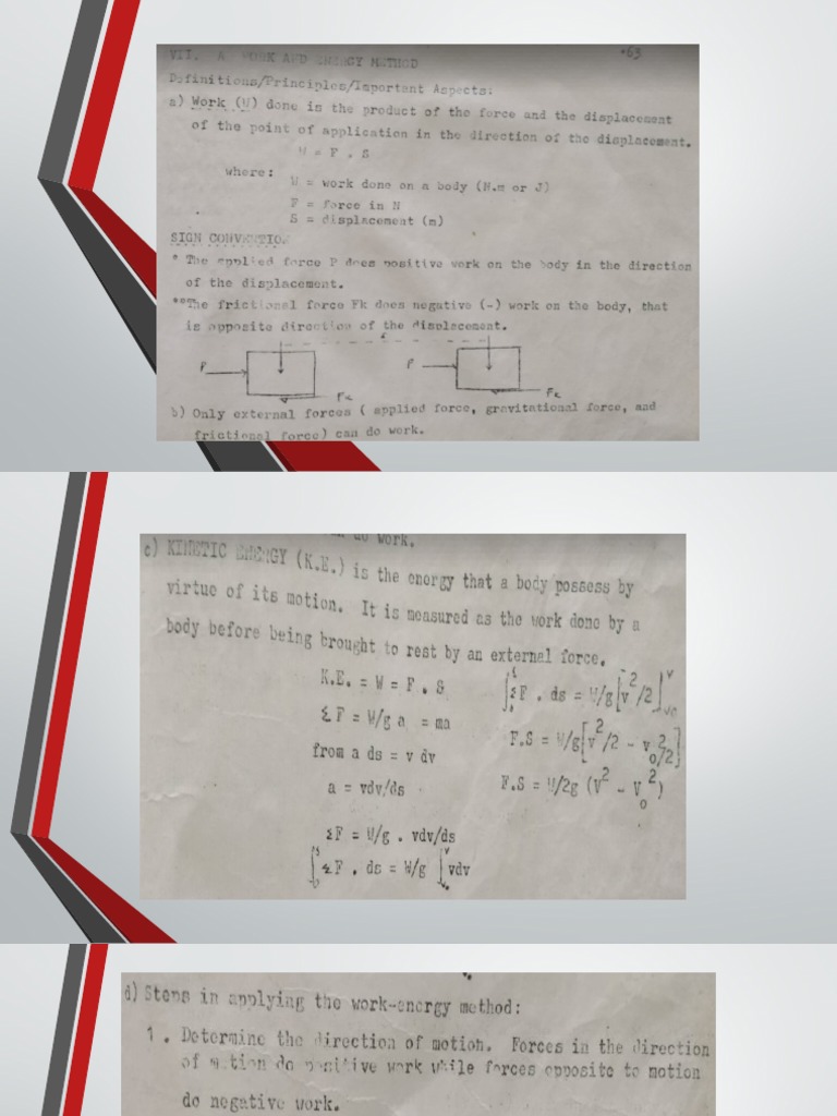 Chapter 7 BES-DRB-Work-and-Energy-Method | PDF