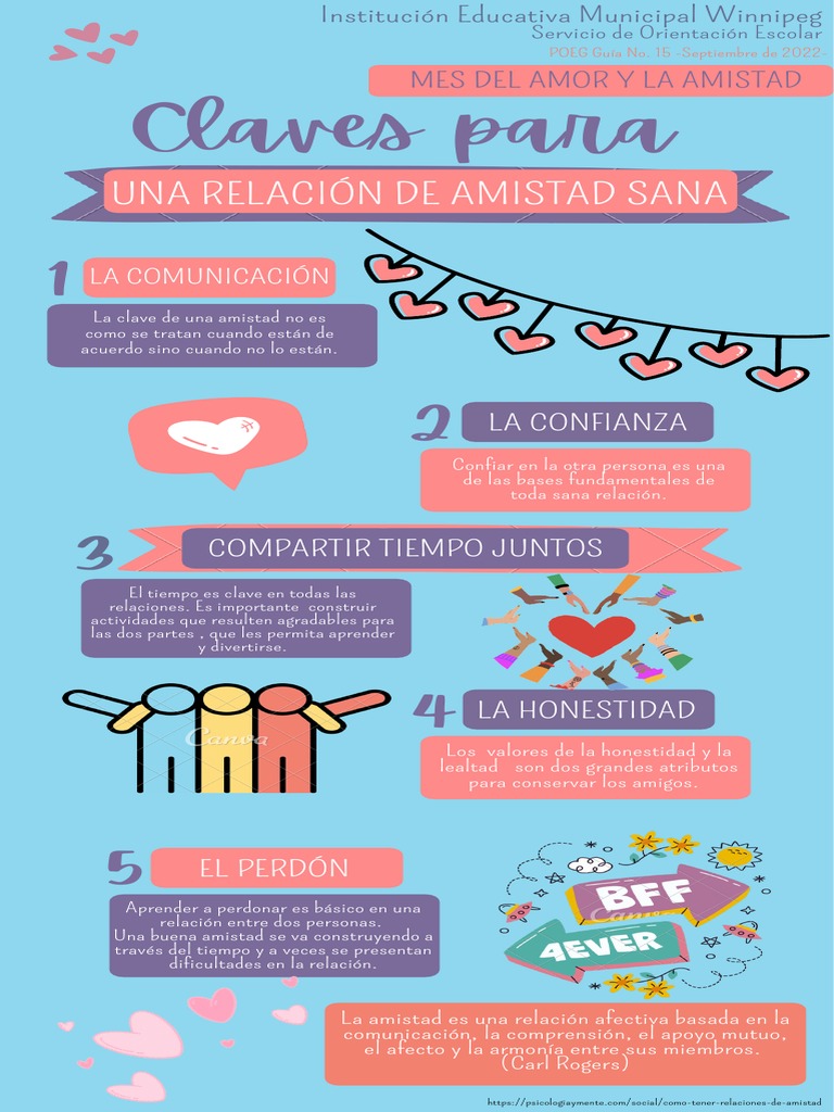 GUÍA POEG No. 15 - HABILIDADES SOCIALES-AMISTAD-SEPTIEMBRE DE 2022 PDF ...