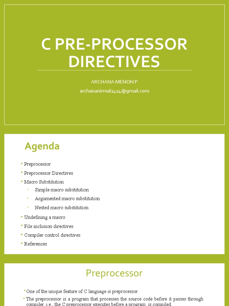 Preprocessor Directives in C | PDF | Technology & Engineering