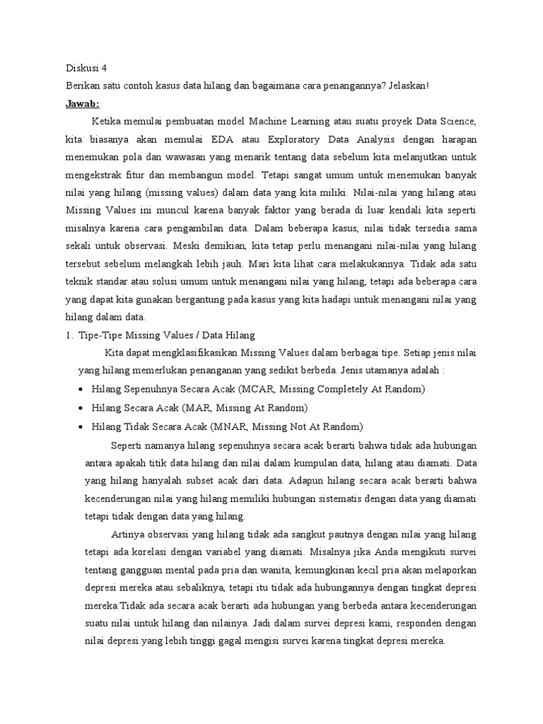 Kasus Data Hilang | PDF | Karier & Perkembangan