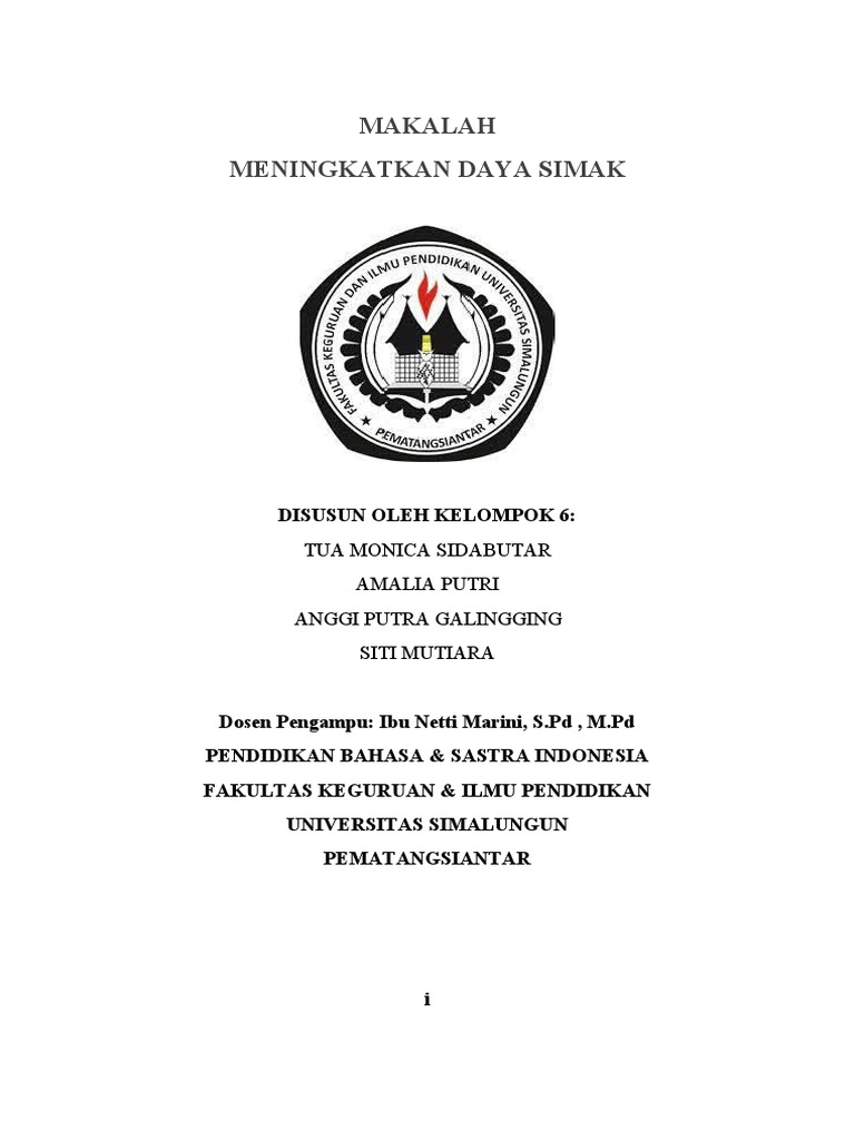 MENYIMAK | PDF | Seni & Disiplin Bahasa | Kajian Bahasa Asing