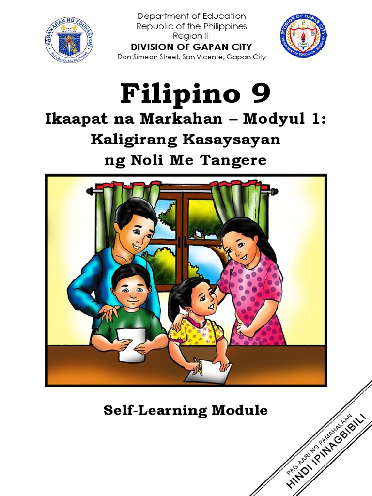 Filipino 9 SLMs 4th Quarter Module 1 PDF | PDF