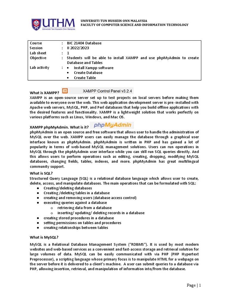 Labinstruction 01 | PDF