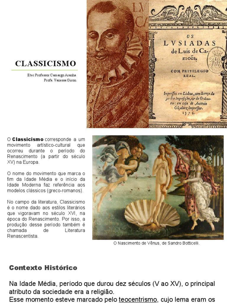 Classicismo-Lusiadas-slides-ano1-2021 | PDF
