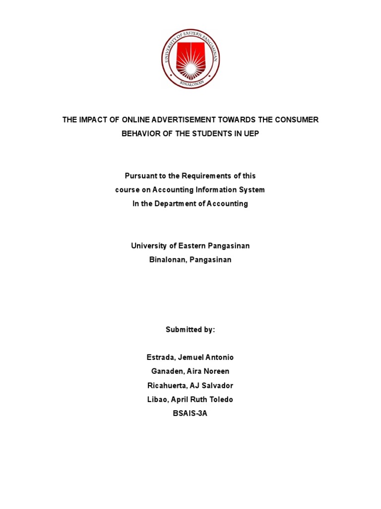 Research Titles and Rationale PDF | PDF