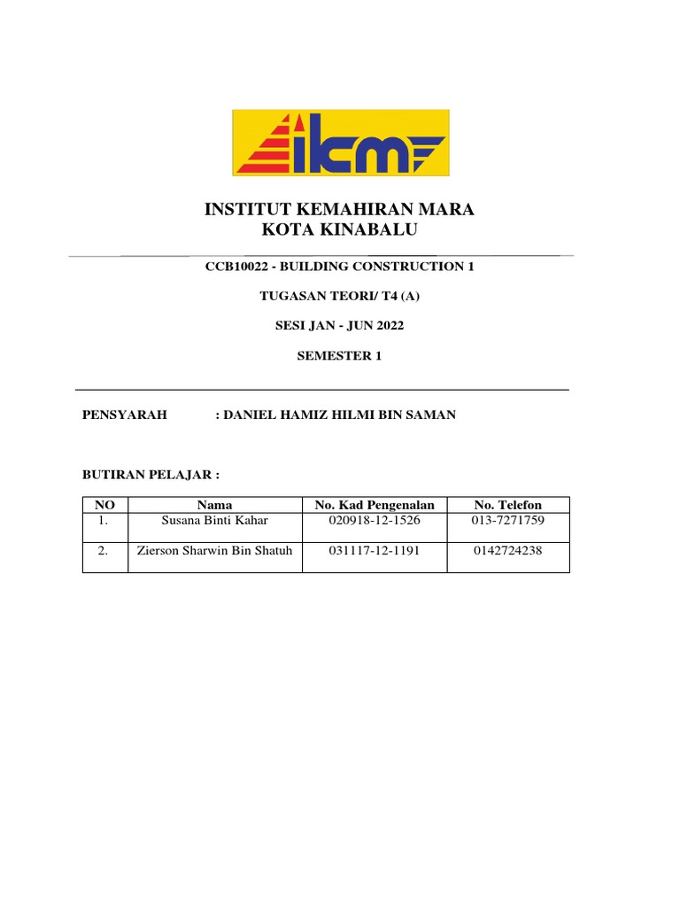 Tugasan Teori T4 (A) BC1 | PDF