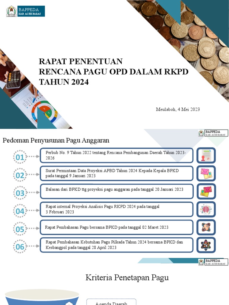 Rencana Pagu OPD RKPD 2024 Aceh Barat | PDF