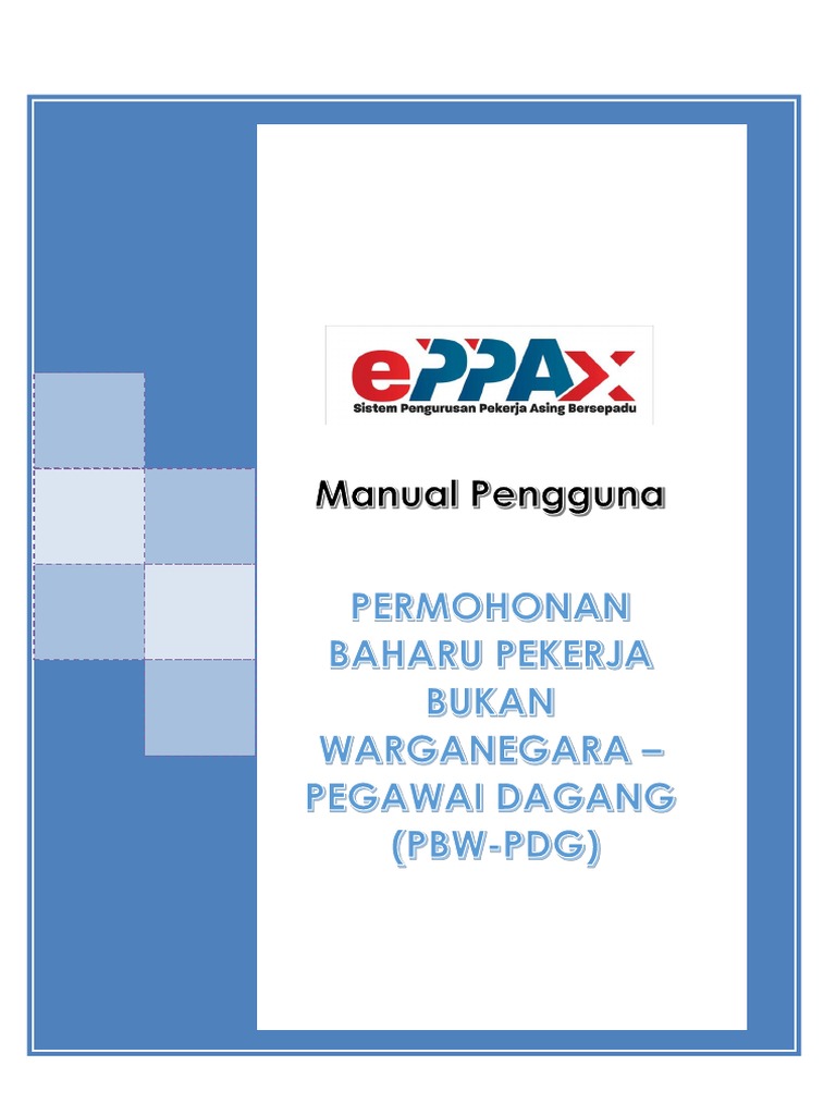 Panduan Permohonan Pegawai Dagang EPPAX | PDF