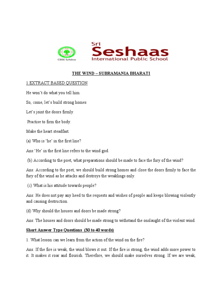 The Wind .docx | PDF