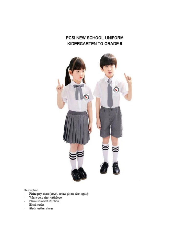 PCSI NEW SCHOOL UNIFORM.docx | PDF