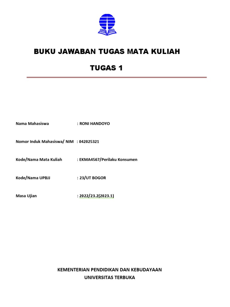 TGS 1 Perilaku Konsumen | PDF | Ilmu Sosial | Komputer