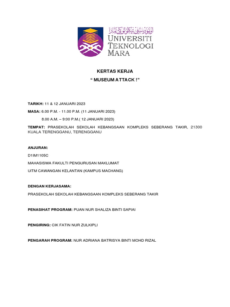 Kertas Kerja Imd314: Outreach Program | PDF