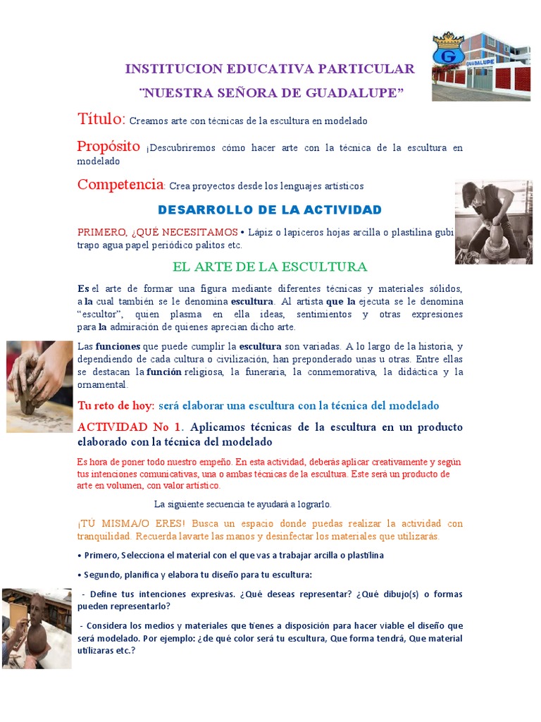 Técnicas de Escultura en Modelado | PDF | Escultura | Diseño