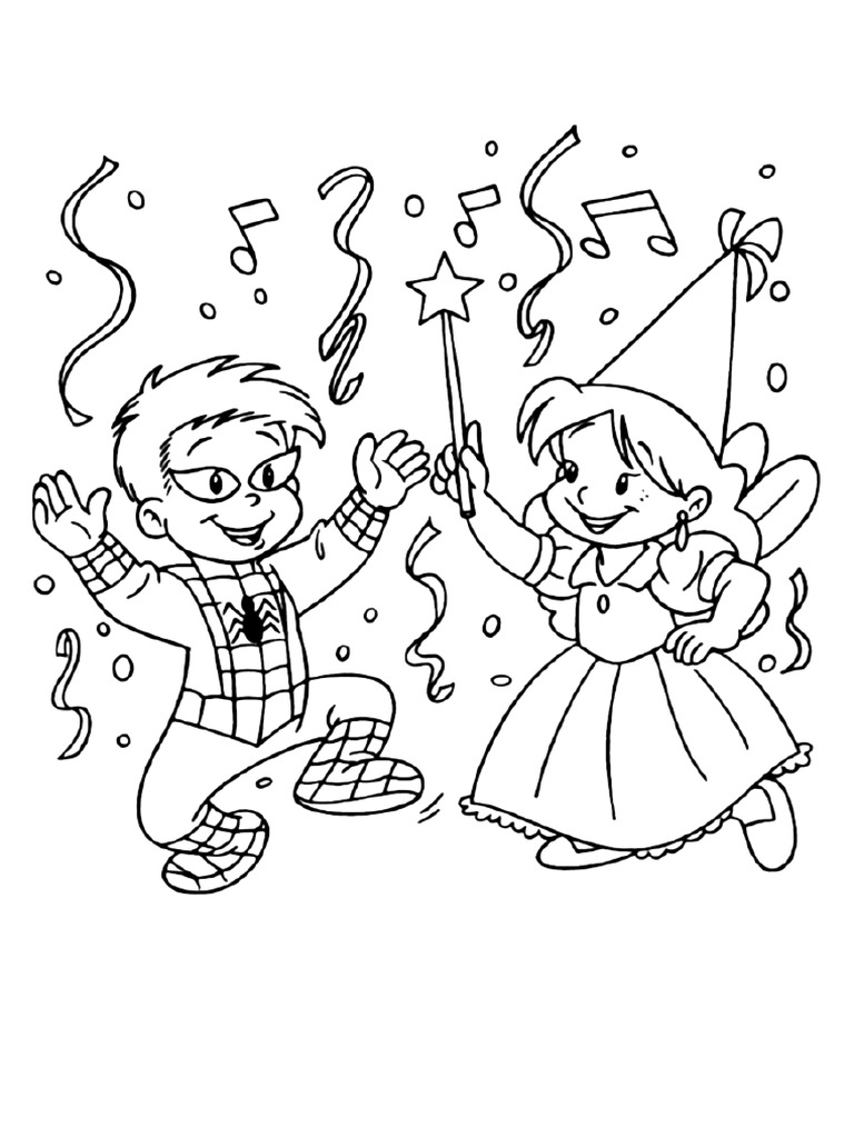 Kleurplaat Verkleden 2k | PDF