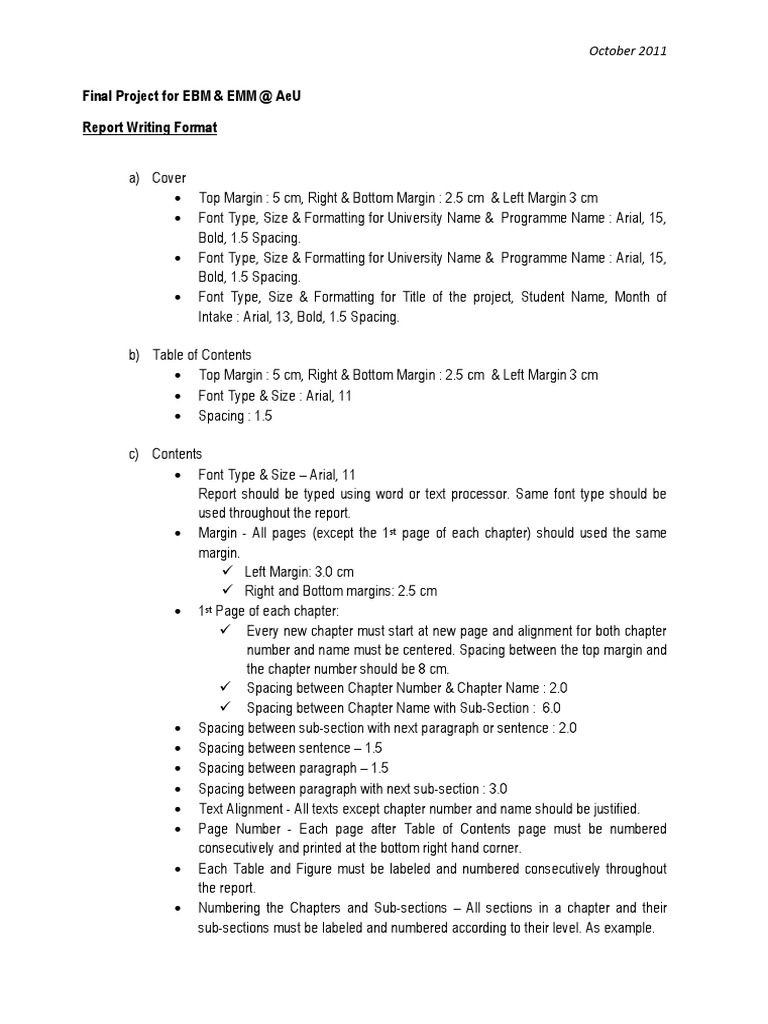 4.Report Writing Format.pdf | PDF | Arial | Paragraph