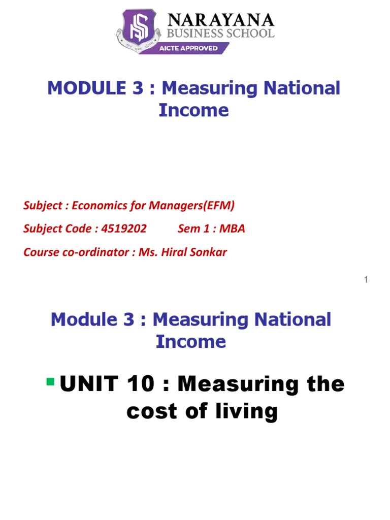 MODULE 3: Measuring National Income | PDF