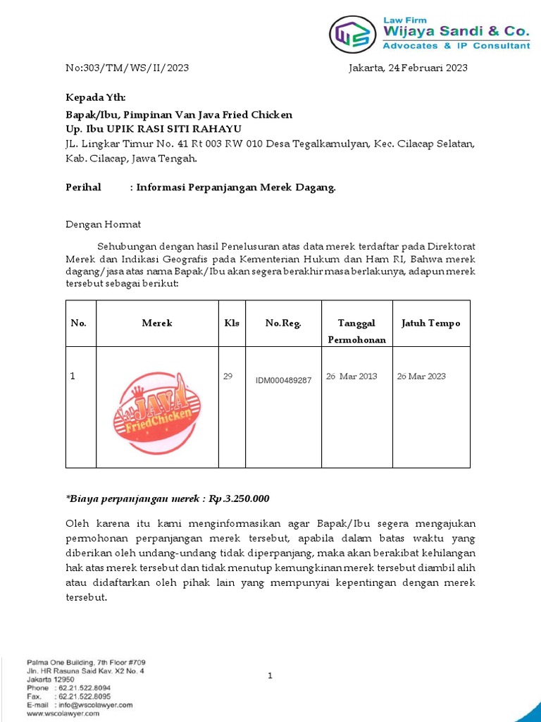 Van Java Fried Chicken PDF | PDF