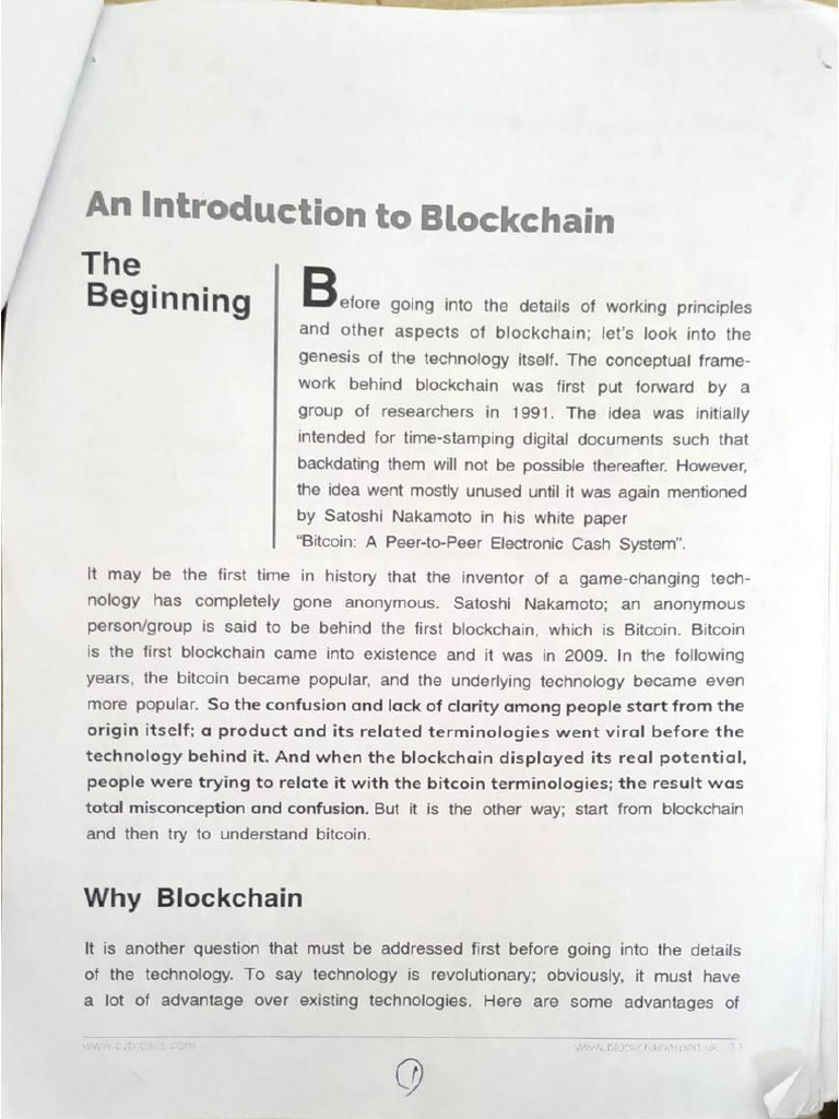 Introduction To Blockchain PDF | PDF
