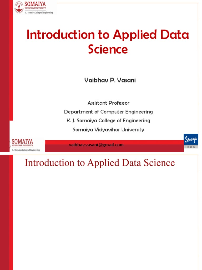 1.2 Introduction To Applied Data Science | PDF