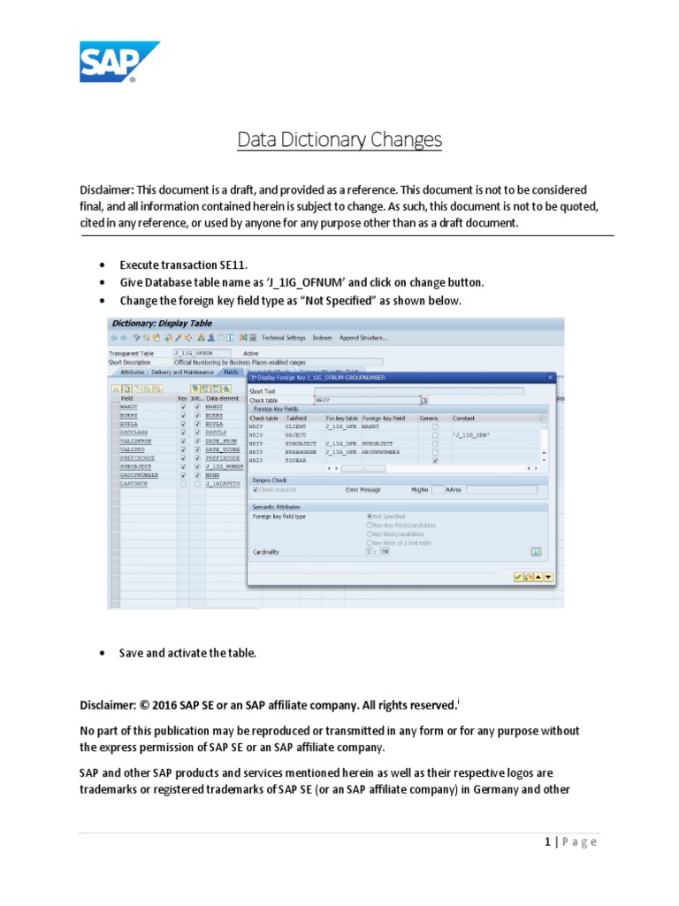 DDIC Change PDF | PDF | Disclaimer | Information