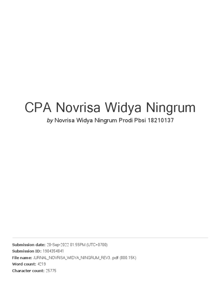 Jurnal Parole-Novrisa Widya Ningrum-18210137 | PDF
