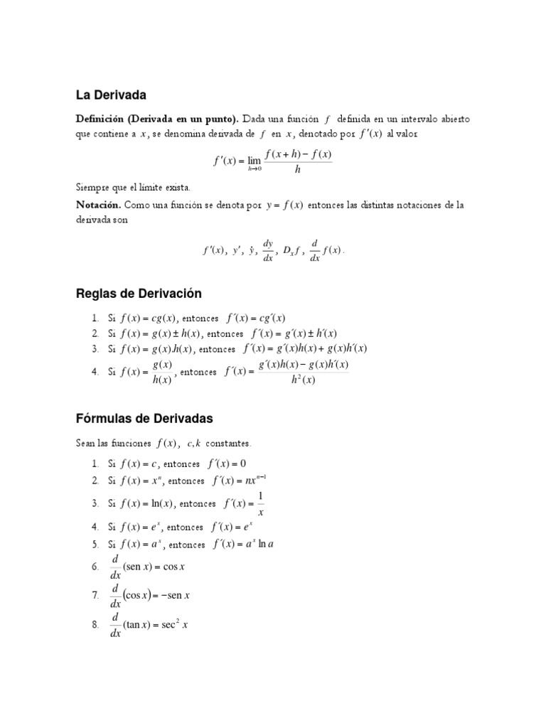 La Derivada PDF | PDF