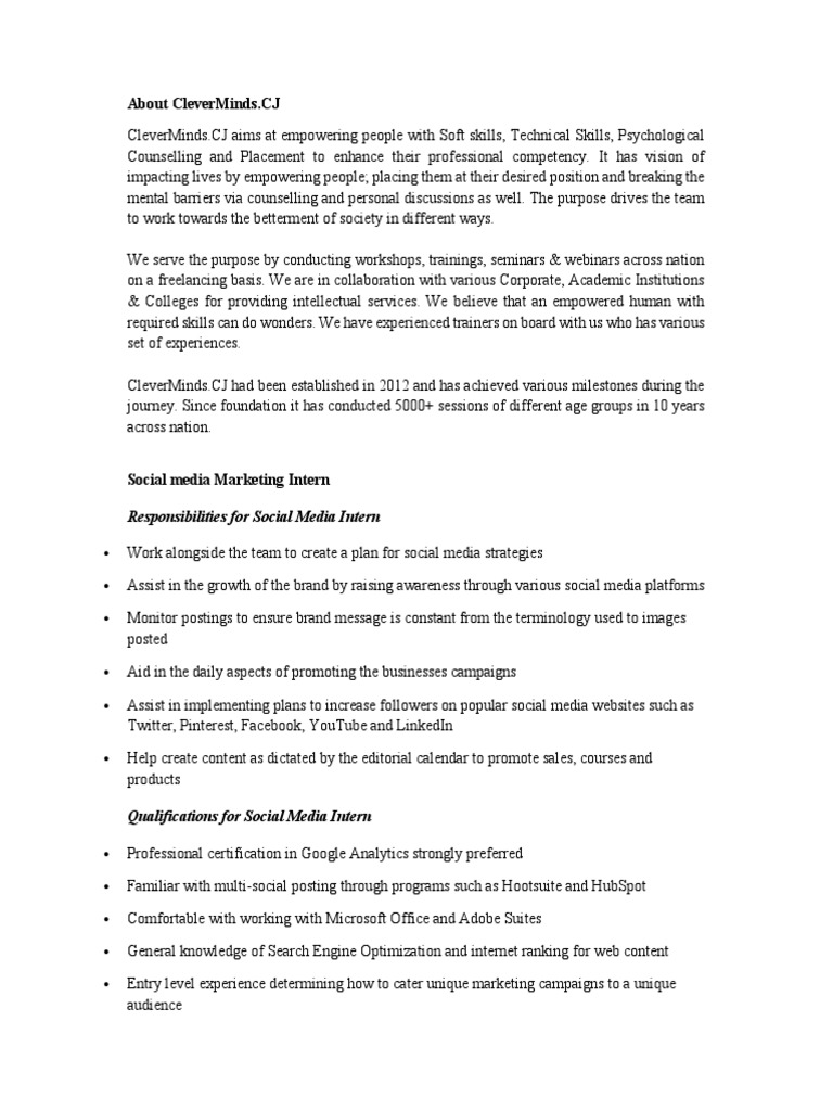 CLEVERMINDS JD SIP 2023 | PDF