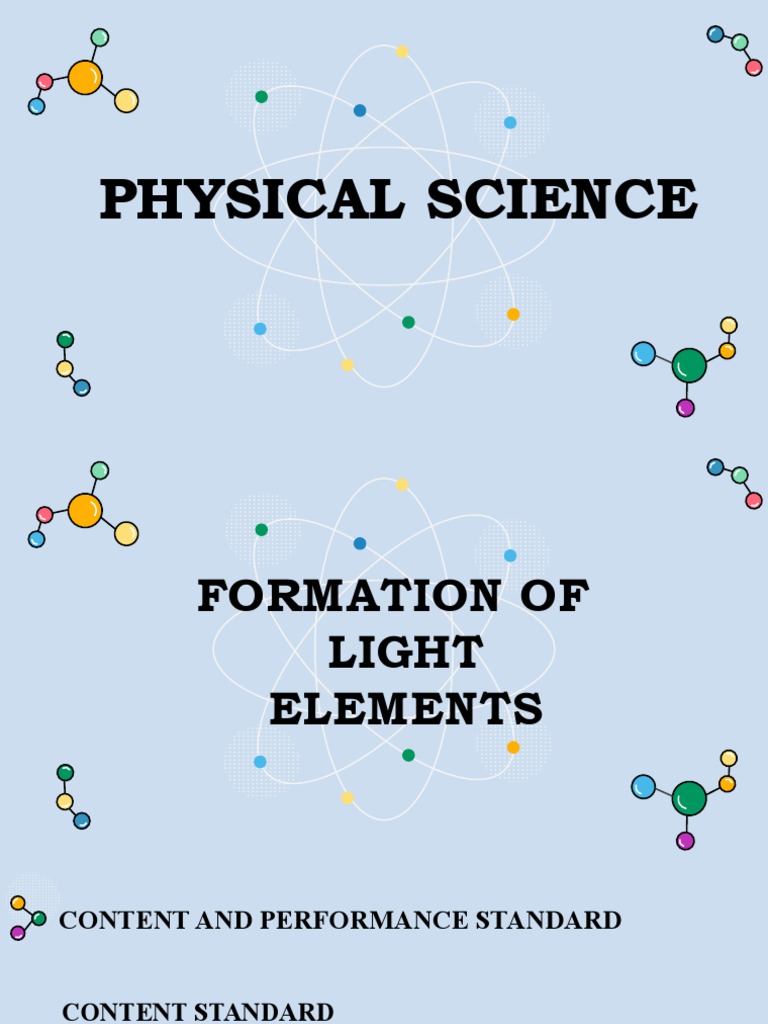 Formation of Light Elements in the Universe | PDF