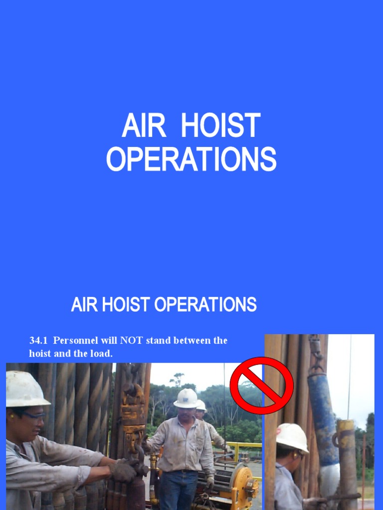 Air Hoist Operation | PDF