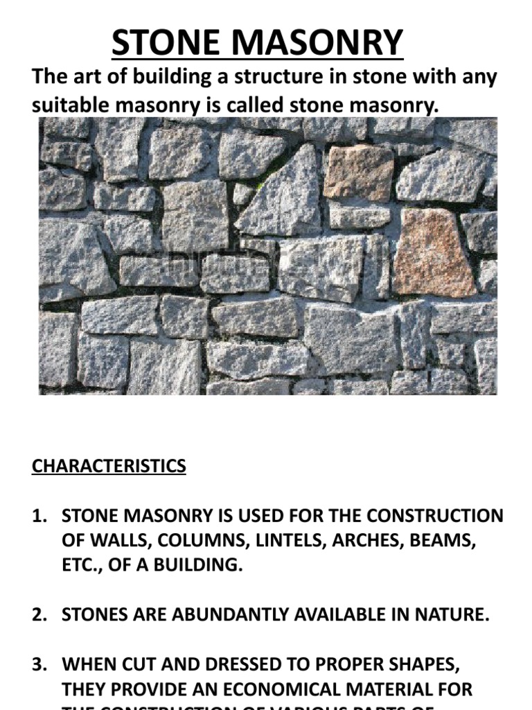 Stone Masonry | PDF