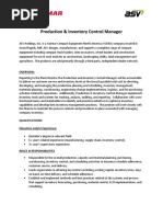 Job Description-Inventory Officer | PDF | Inventory | Procurement