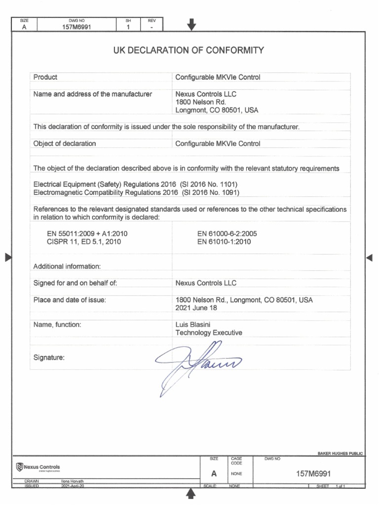 Configurable Mark VIe Control UKCA PDF | PDF