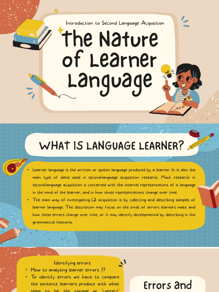 The Nature of Learner Language | PDF