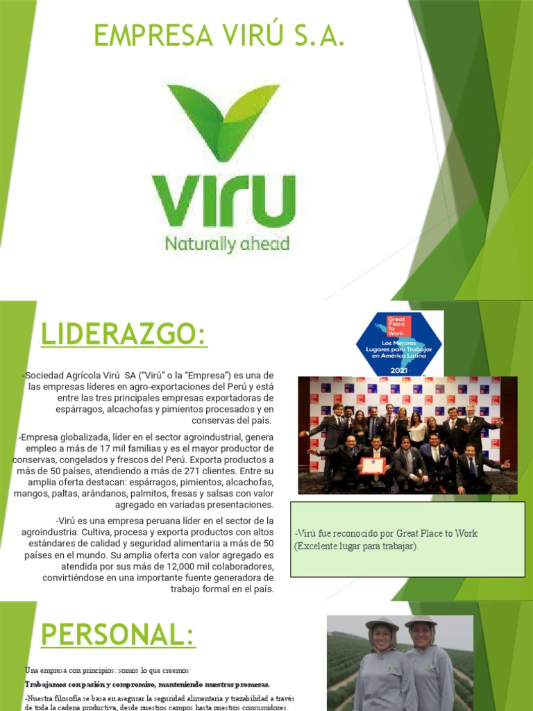 Virú S.A.: Líder en Agroexportación Peruana | PDF | Economias
