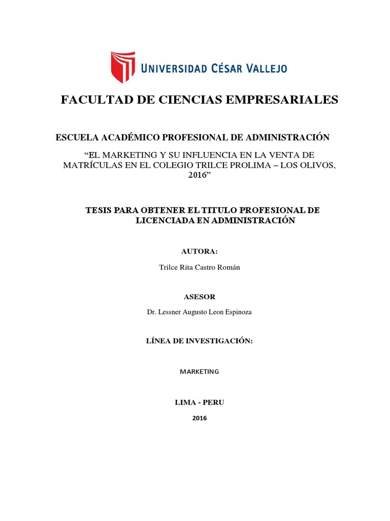 MARKETING TRILCE DE PRO Castro - RTR PDF | PDF