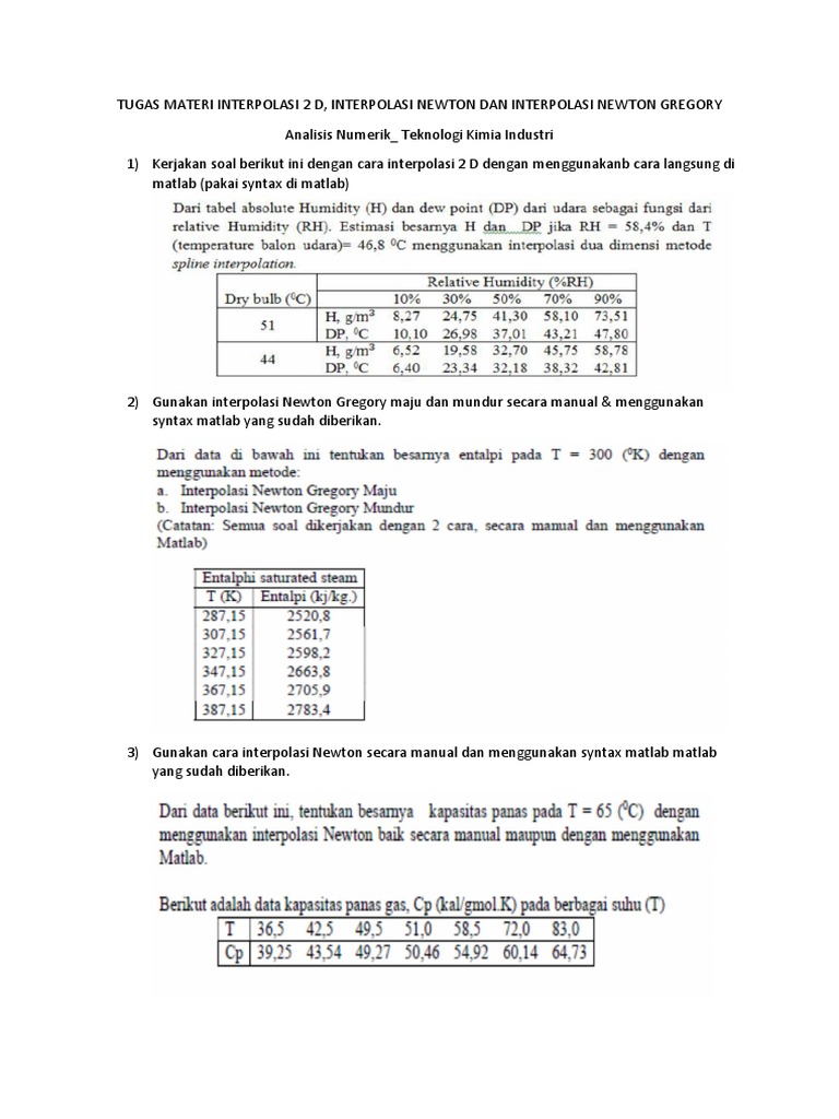 Tugas Interpolasi Annum 2021 PDF | PDF