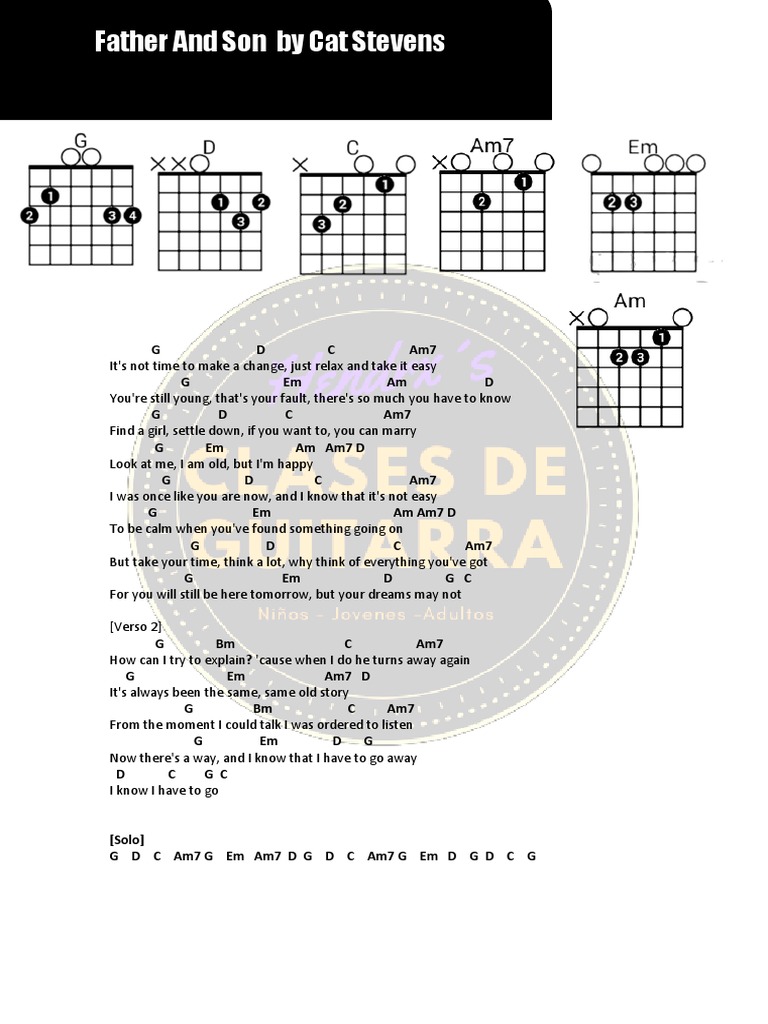 Father and Son Chords and Lyrics | PDF